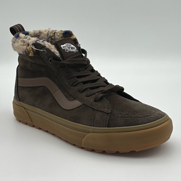 Vans | Shoes | Vans Sk8hi Mte All Weather Brown Gum Bottom Sherpa Mens ...